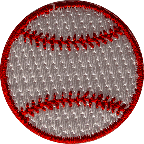 Red Stitch Baseball Award Patch | Baseball Awards for Kids | Hurrah Awards