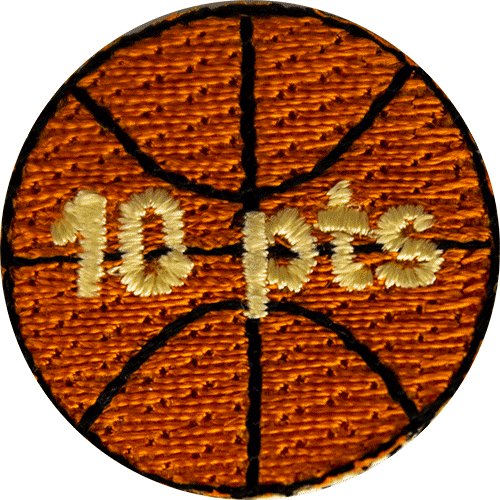 10 Points Basketball Award Patch | Basketball Awards for Kids | Hurrah ...
